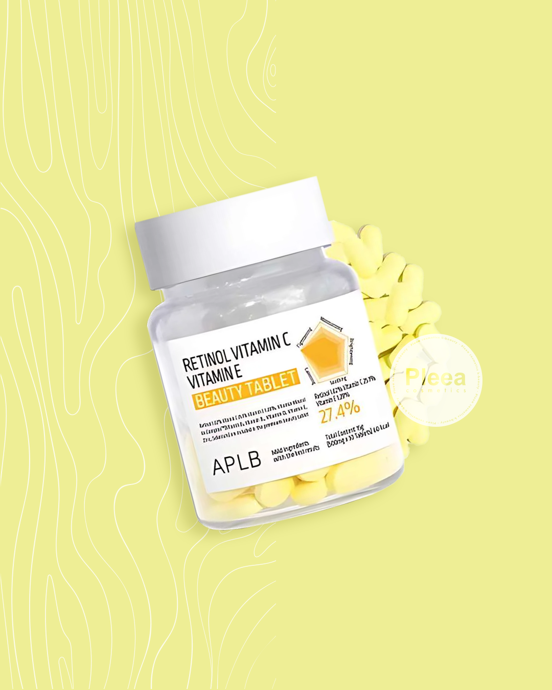 [APLB] Retinol Vitamin C Vitamin E Beauty Tablet – Pleea Cosmetics®